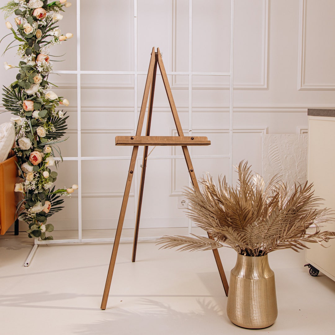 Large Sign Display Rustic Event Stand for Signage, Portable Easel for ...