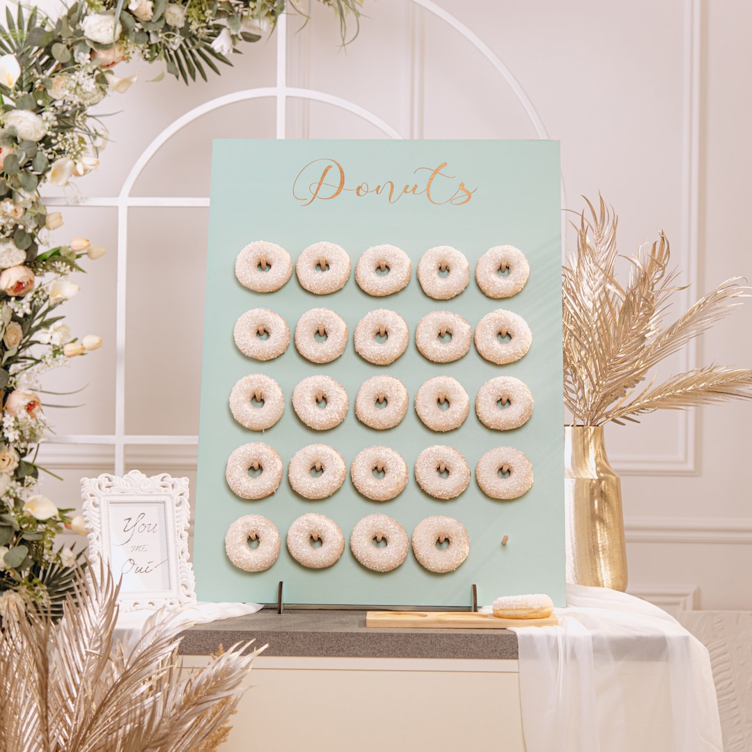 Wedding Decor, Donut Bar, Party Centrepiece With Easel Stand, Gender ...
