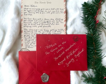 Handwritten Letter on Christmas Paper Special Gift for A - Etsy