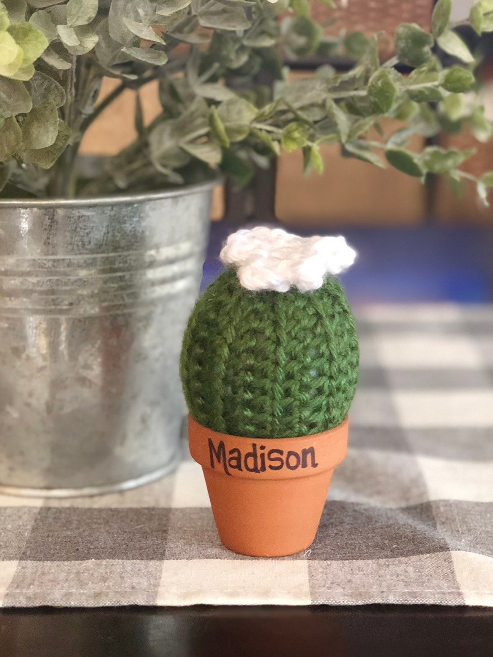 Crocheted Cactus in a Pot Cactus Cacti Decor - Etsy
