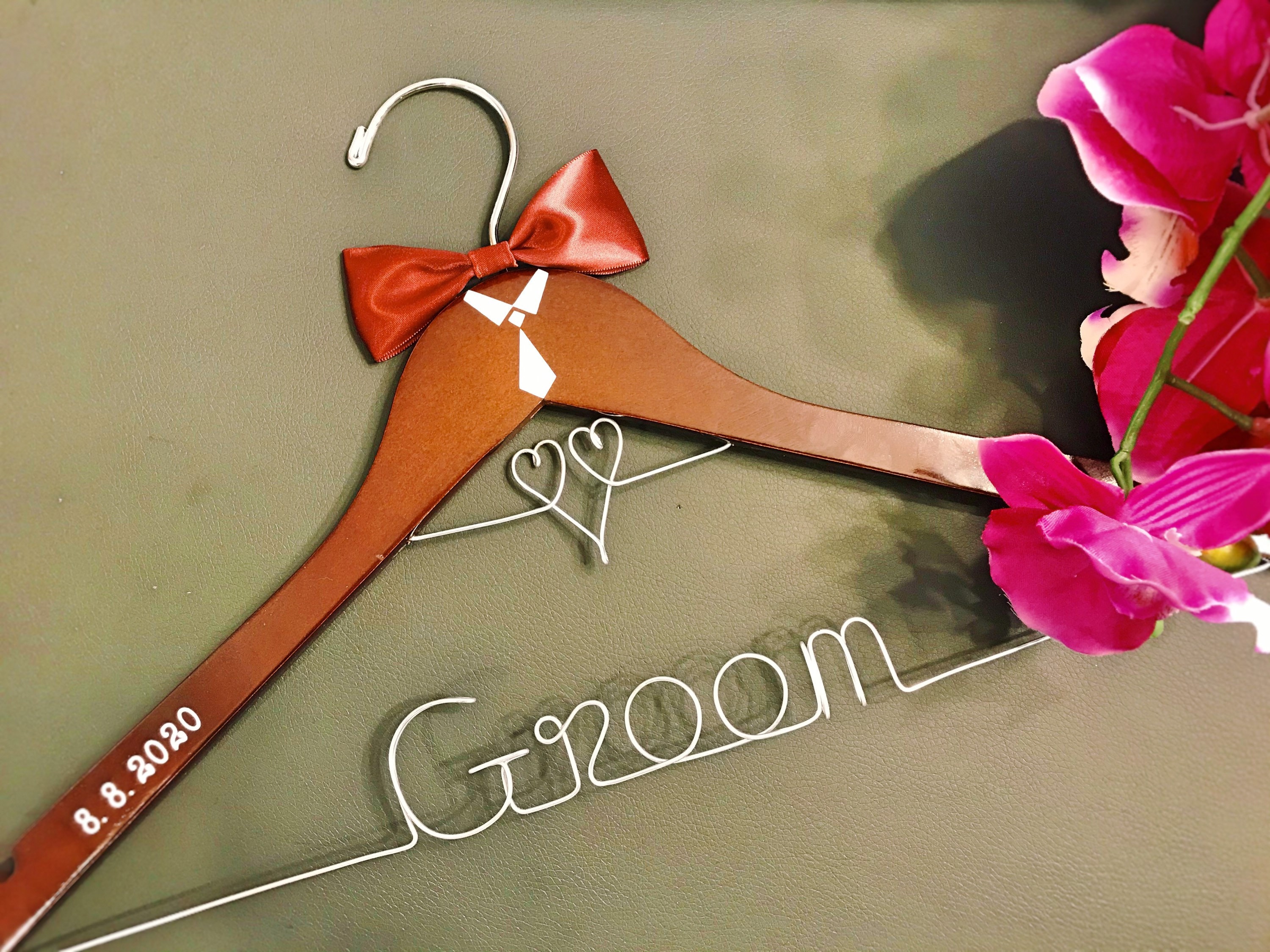 Groom Hangergroomsman Hanger Male Hanger Tie Hanger - Etsy