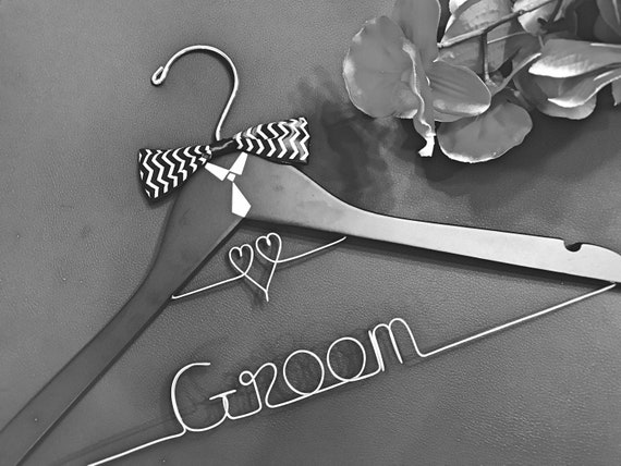 Groom hangergroomsman hanger male hanger tie hanger | Etsy
