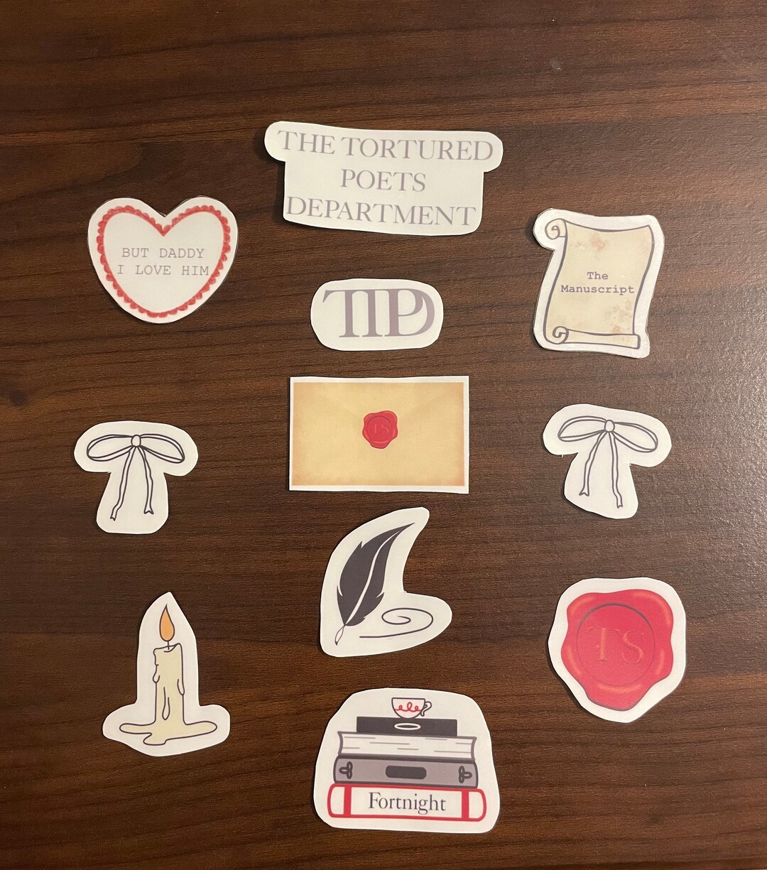 Taylor Swift Sticker Pack the Tortured Poets Department - Etsy