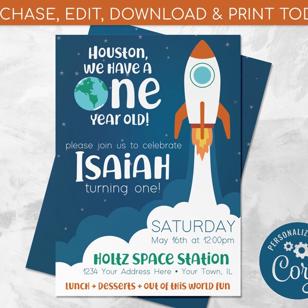 Space Birthday Party - Etsy