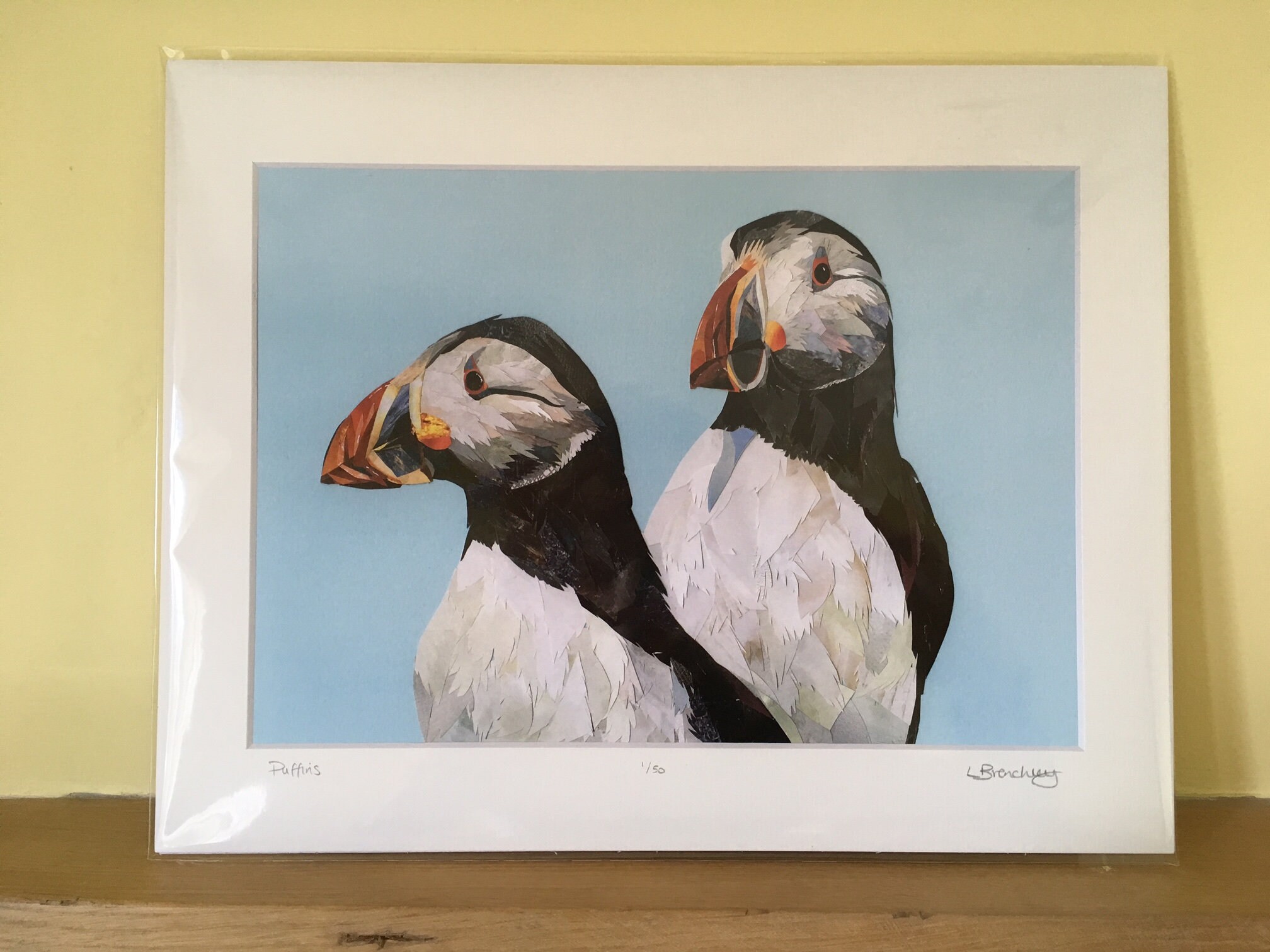 Puffins Collage, Signed Limited Edition A4 Print - Etsy UK