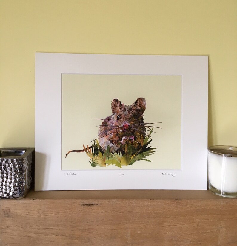 Matilda Mouse Collage Signed Limited Edition A4 Print | Etsy