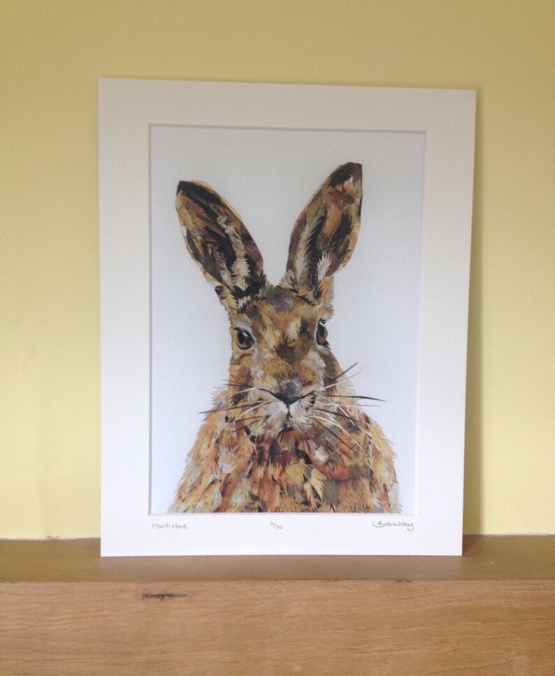 March Hare Collage Signed Limited Edition A4 Print - Etsy