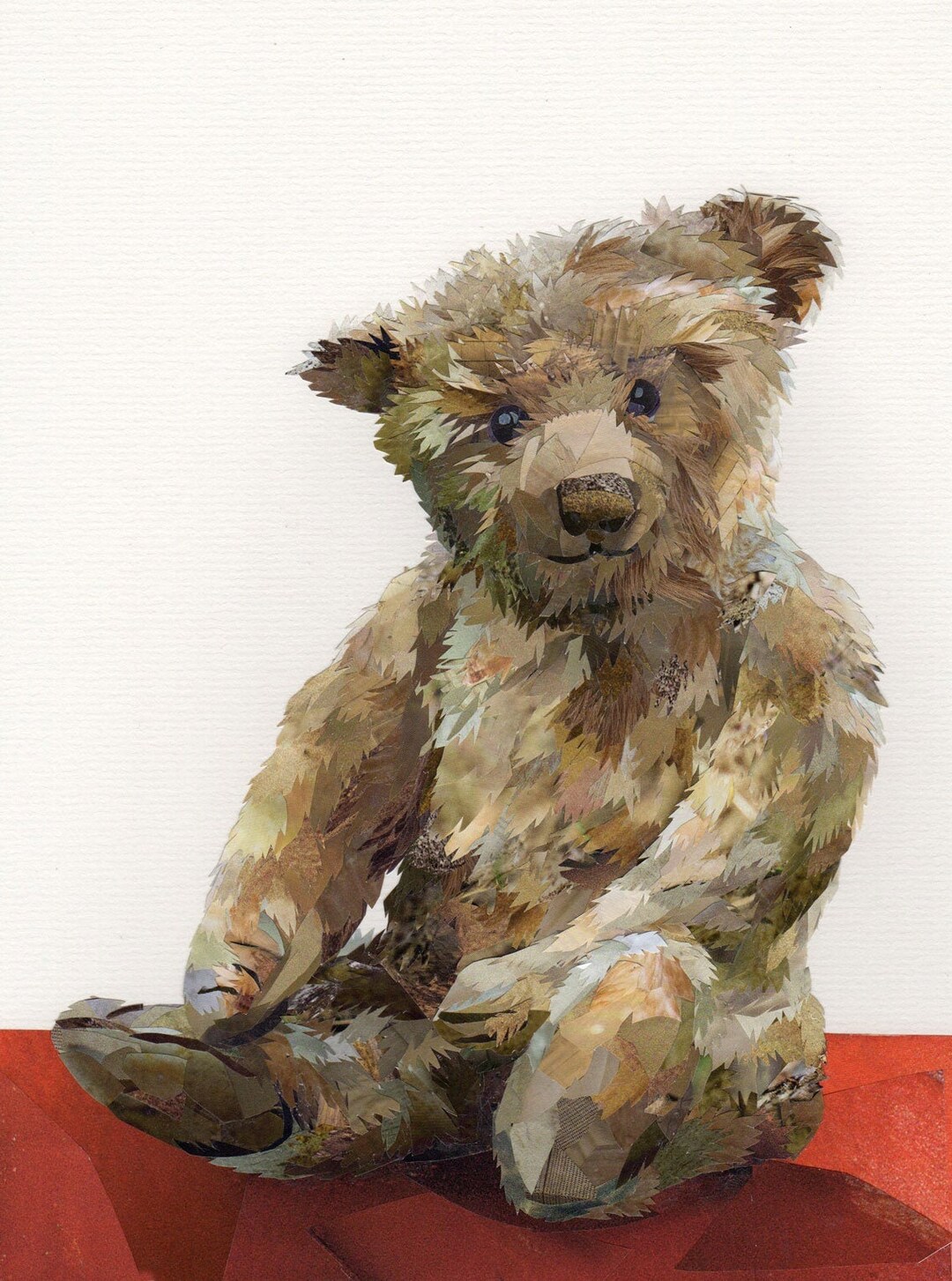 Big Ted, collage, signed limited edition A4 print. - Etsy.de