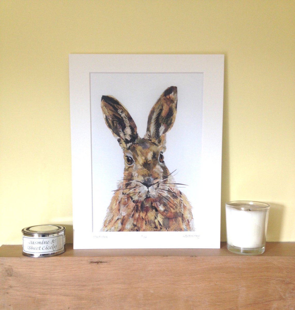 March Hare collage signed limited edition A4 print | Etsy