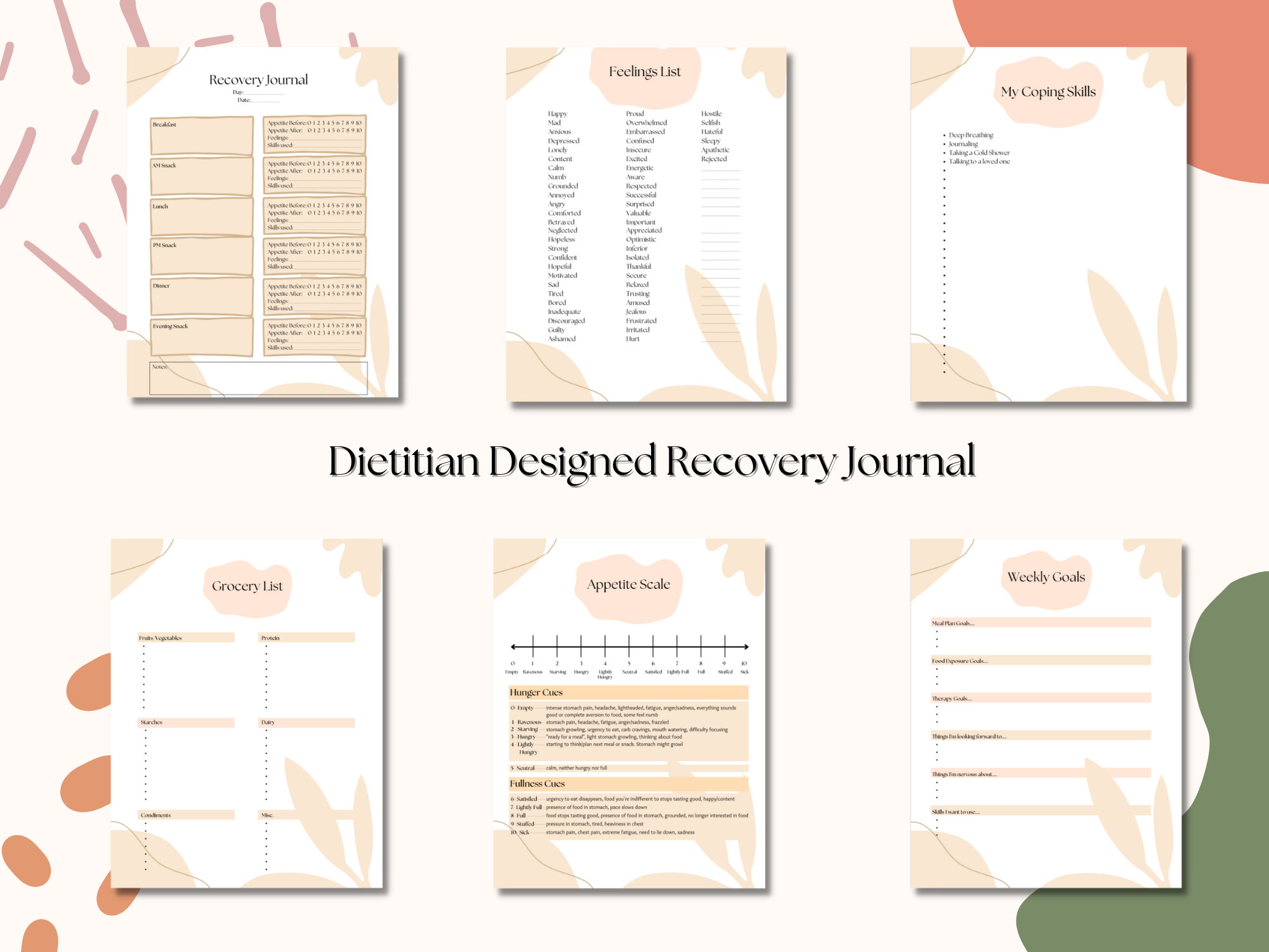 Eating Disorder Recovery Journal - Etsy