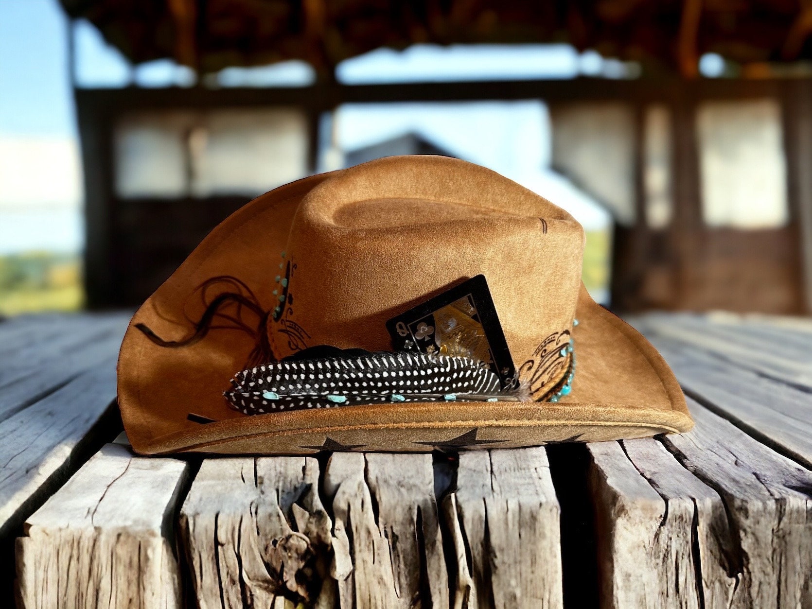 Made to Order - Customizable - Burned Barrel Racer Cowgirl Hat ...