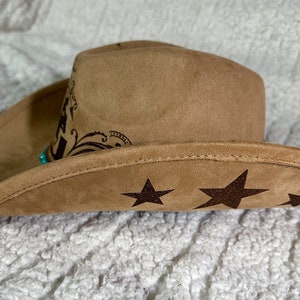 Made to Order - Customizable - Burned Barrel Racer Cowgirl Hat ...