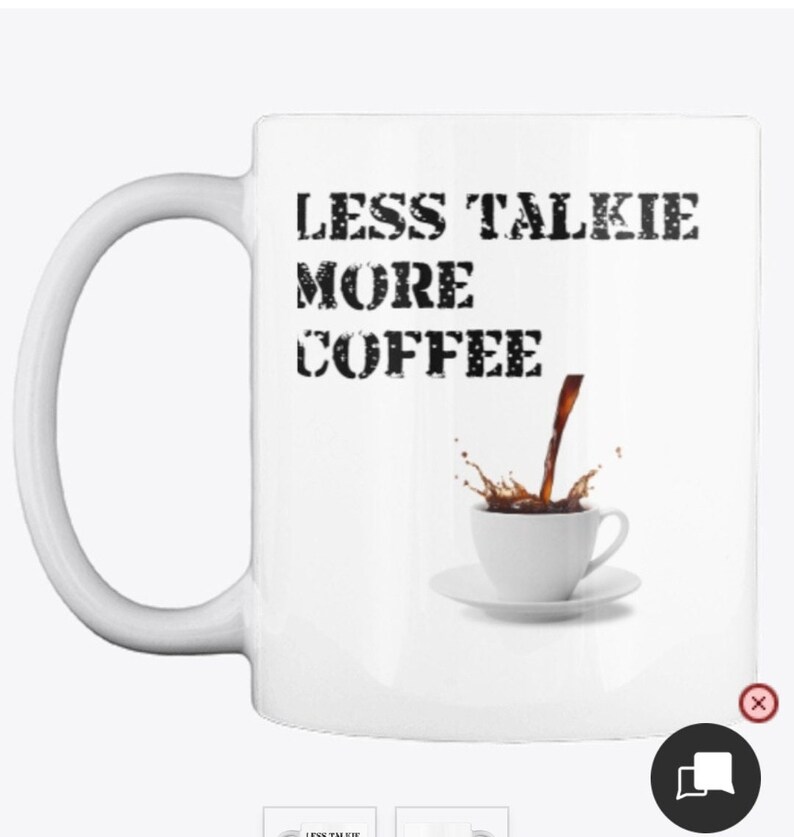 Less Talkie More Coffee - Etsy