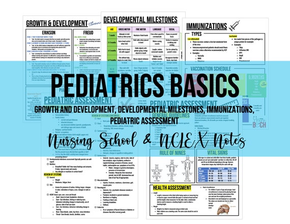 Pediatric Basics Nursing School Notes - Etsy