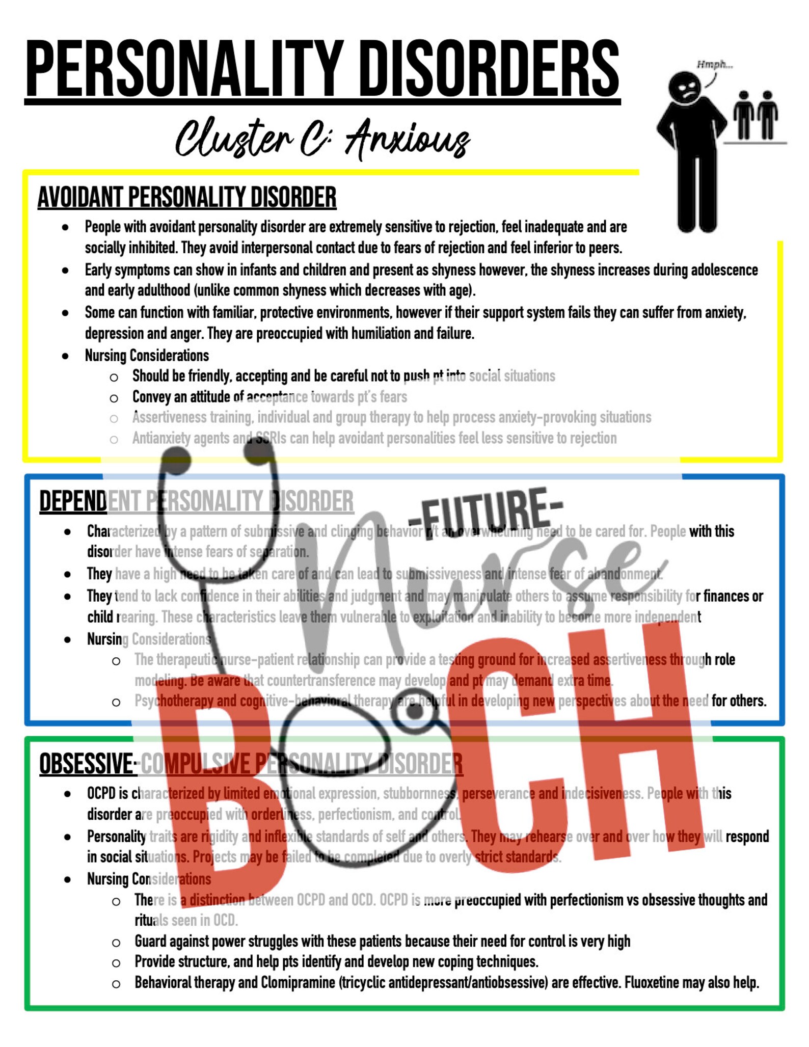 Psychiatric Disorders Nursing Notes - Etsy