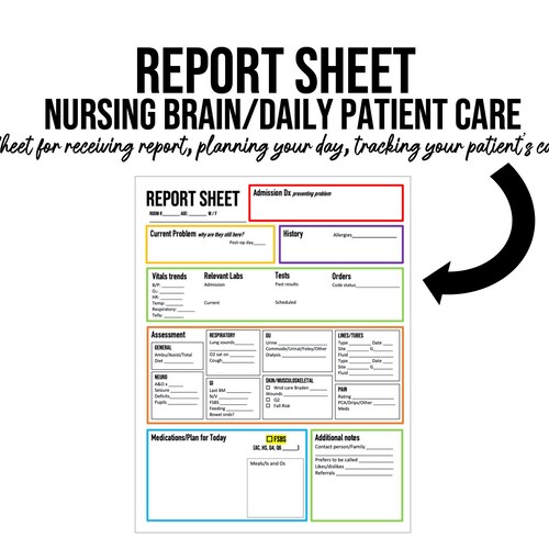 Multi-patient Report Sheet - Etsy