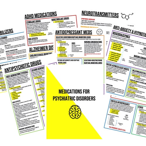 Bipolar Disorder Psychiatric Mental Health Nursing Study Guide - Etsy