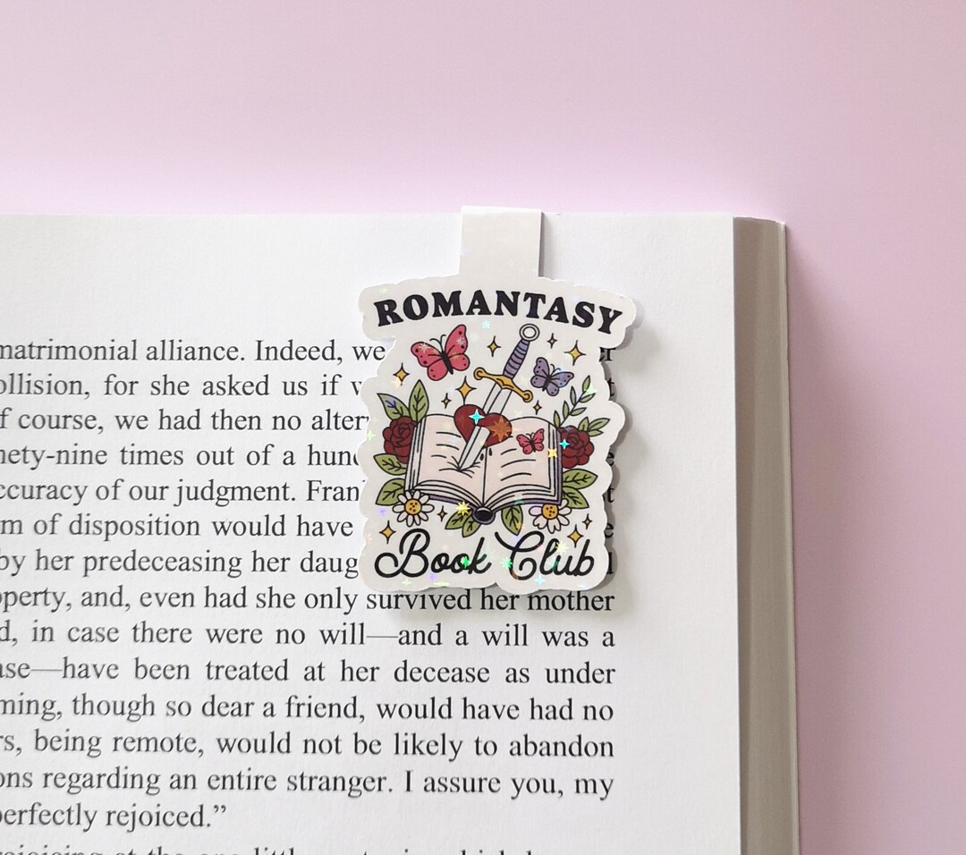 Romantasy Book Club Magnetic Bookmark, Cute Aesthetic Bookmark for ...