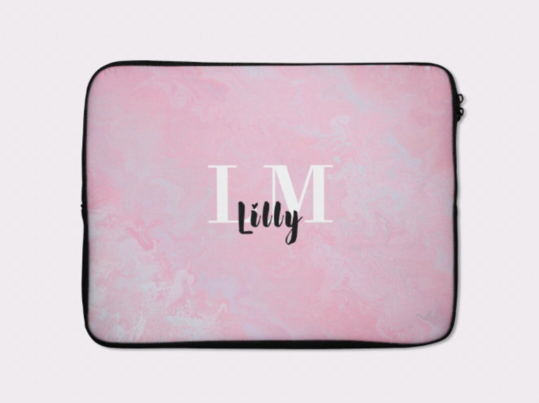 Baby Pink and Blue Marble Laptop Sleeve, Laptop Case Bag, MacBook Air ...
