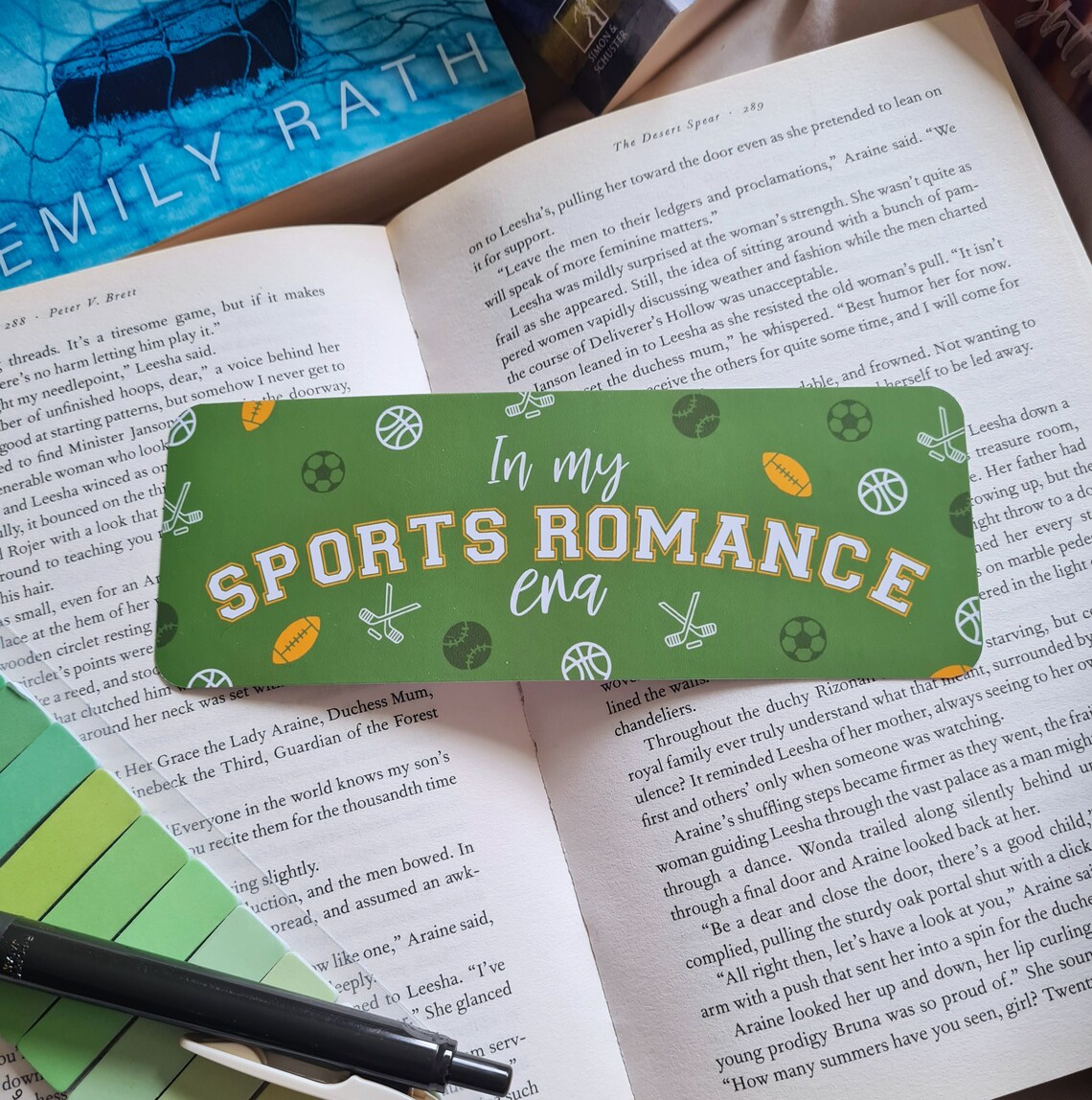 Sports Romance Paper Bookmark, Ice Hockey, Baseball, Boxing, Basketball ...