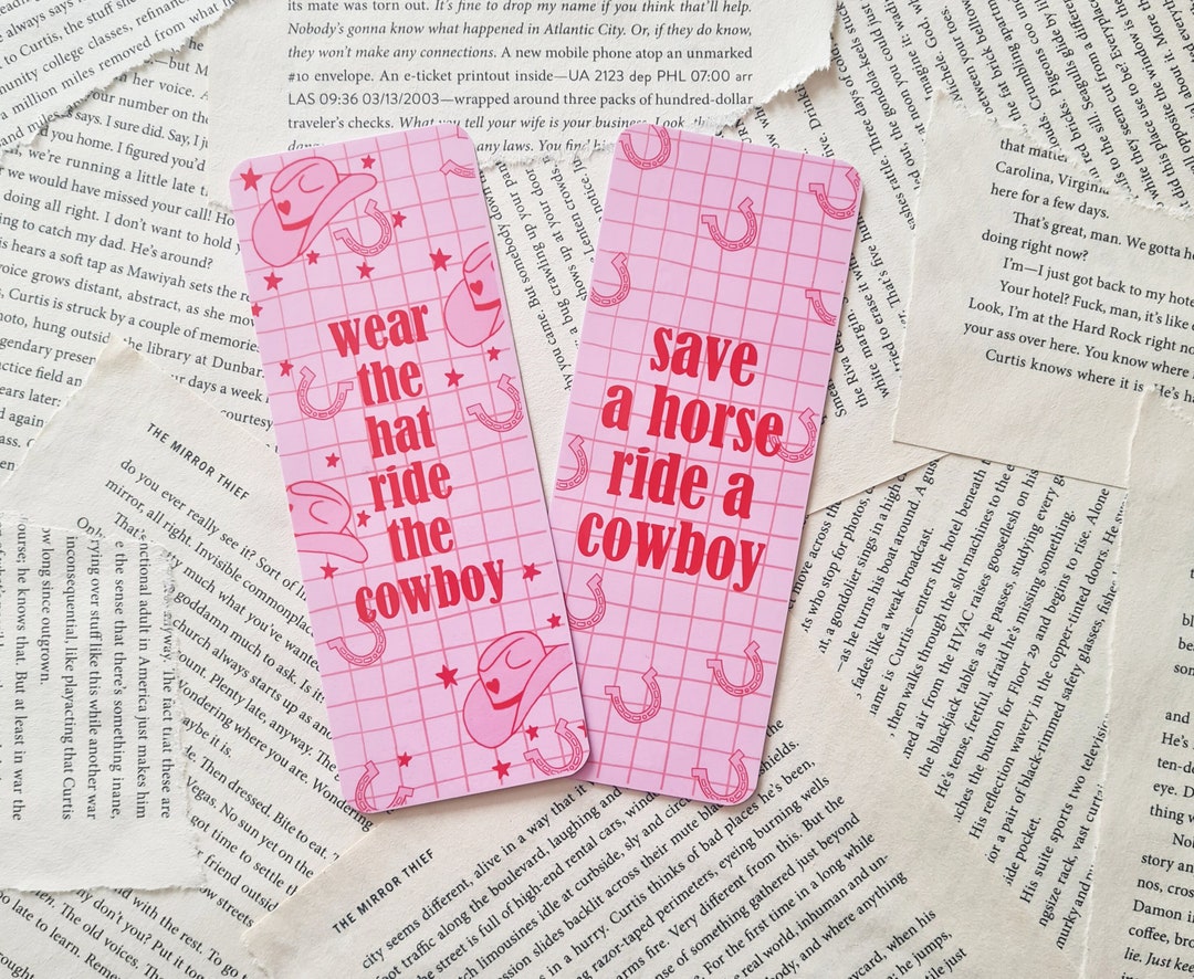 Ride the Cowboy Bookmark, Booktok Book Lover Gift, Cowboy Cowgirl ...