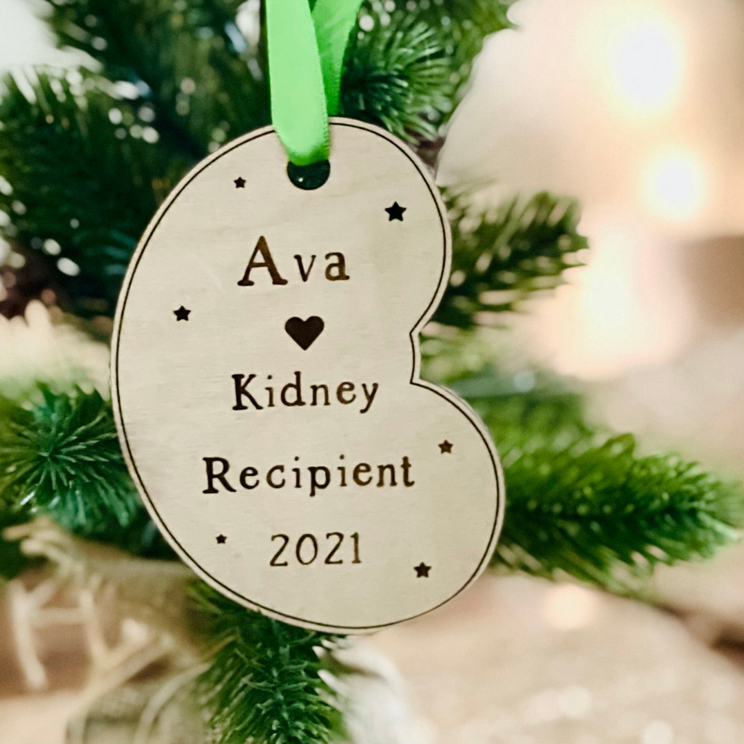 Kidney Ornament - Kidney Donor Recipient - Christmas Kidney - Kidney ...