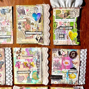 Journal Fodder, Journaling Ephemera, Collage Junk Journal Tags, Journal ...