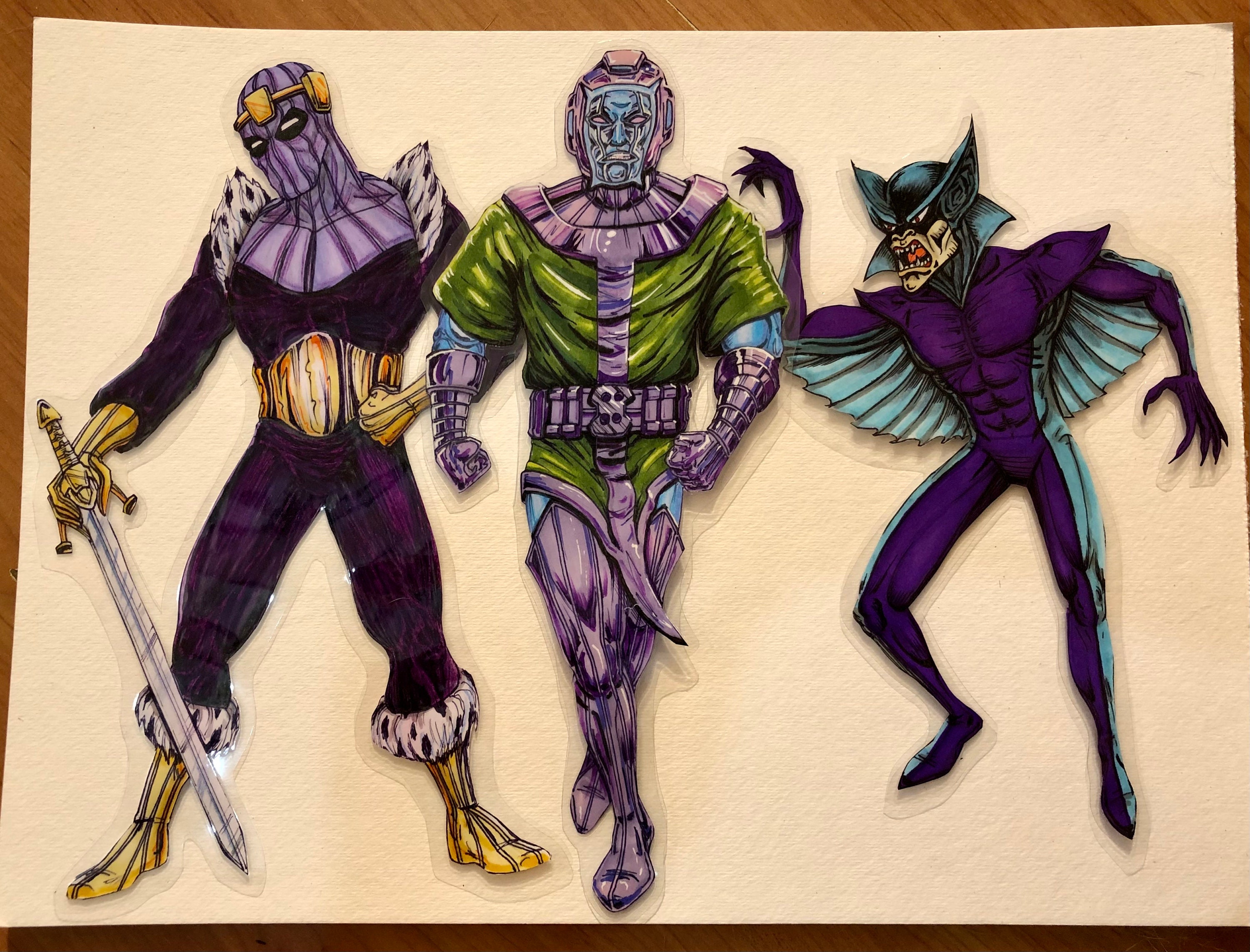 Super Villain Magnet Set: Zemo, Kang, Baron Blood - Etsy