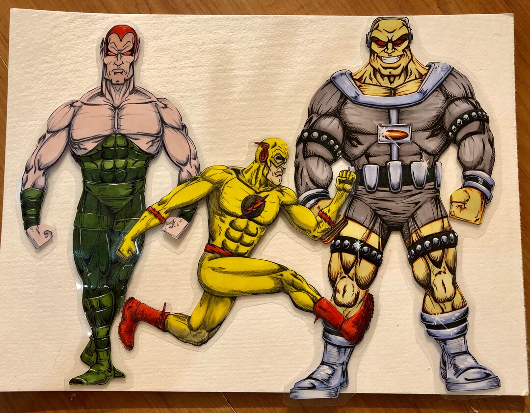 Super Villain Magnet Set: Amazo, Zoom, Mongul - Etsy