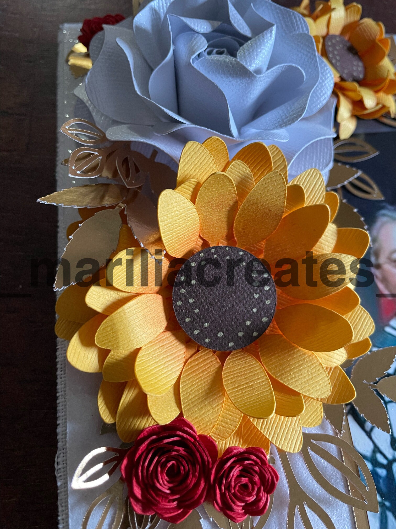 Personalized Shadow Box Shadow Box Frame Floral Shadow Box Shadow Box ...