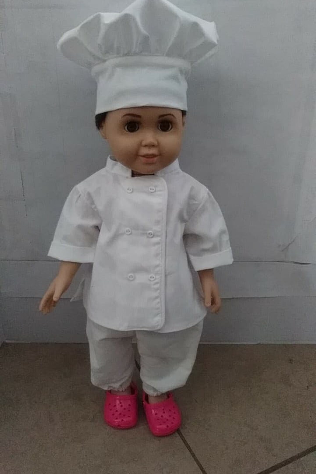 Custom to Fit 18 Inch American Doll -chef Outfit (includes: Jacket and ...