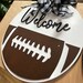 Welcome Football Front Door Sign Fall Outside Decor Fall and - Etsy