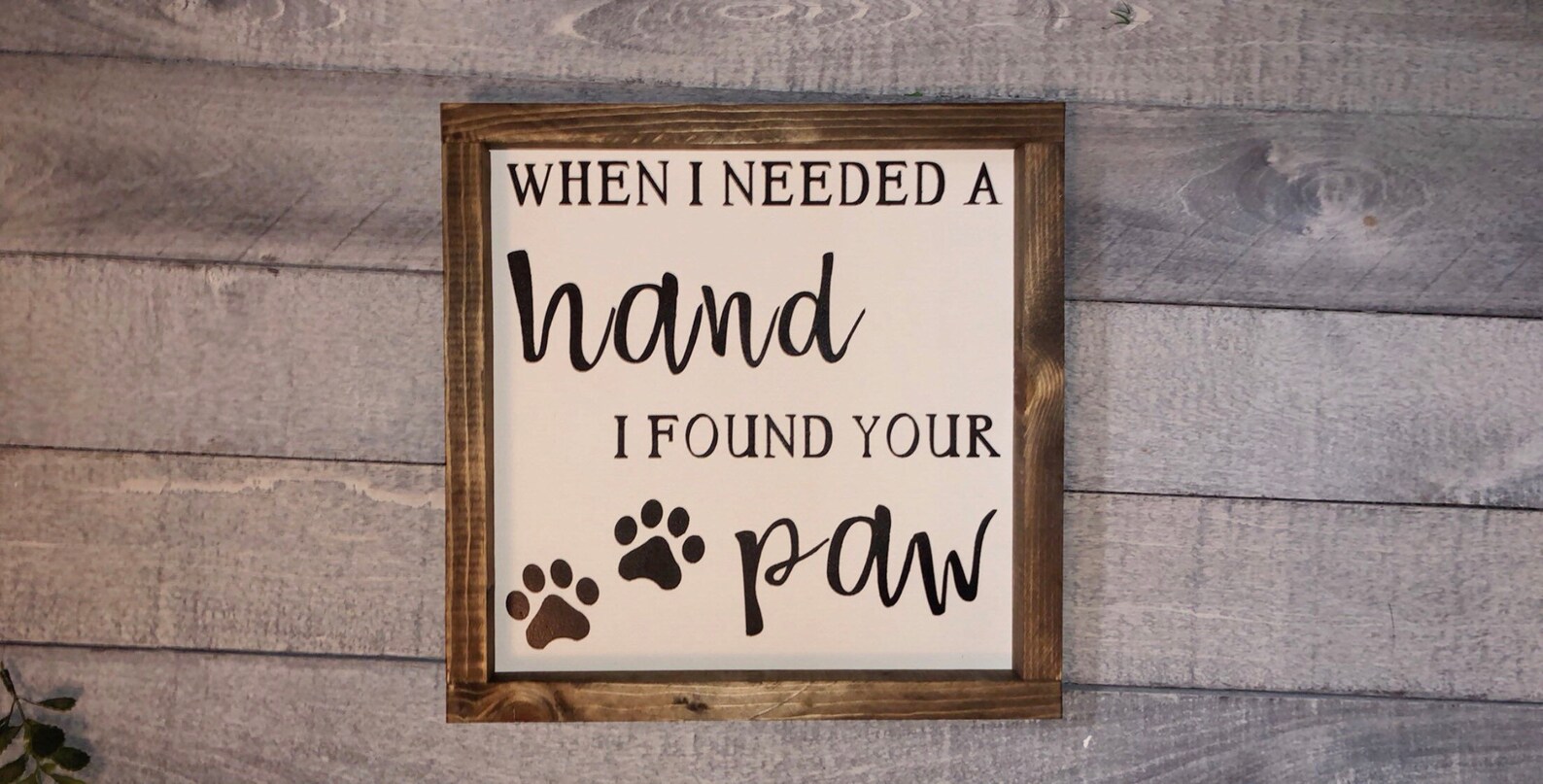 When I Needed a Hand I Found Your Paw Support Animals | Etsy
