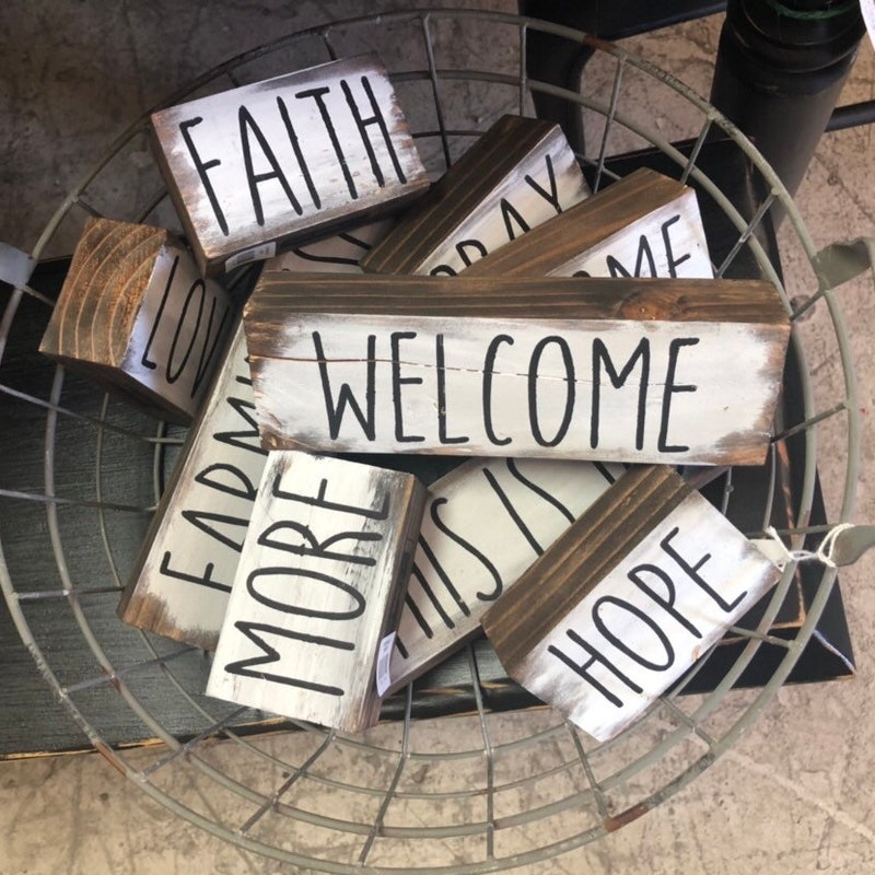 Wood Block Sayings - Etsy