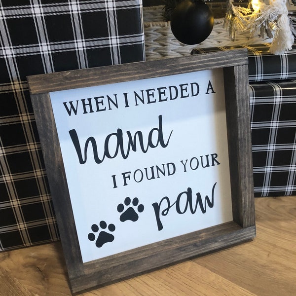 When I Needed a Hand I Found a Paw - Etsy