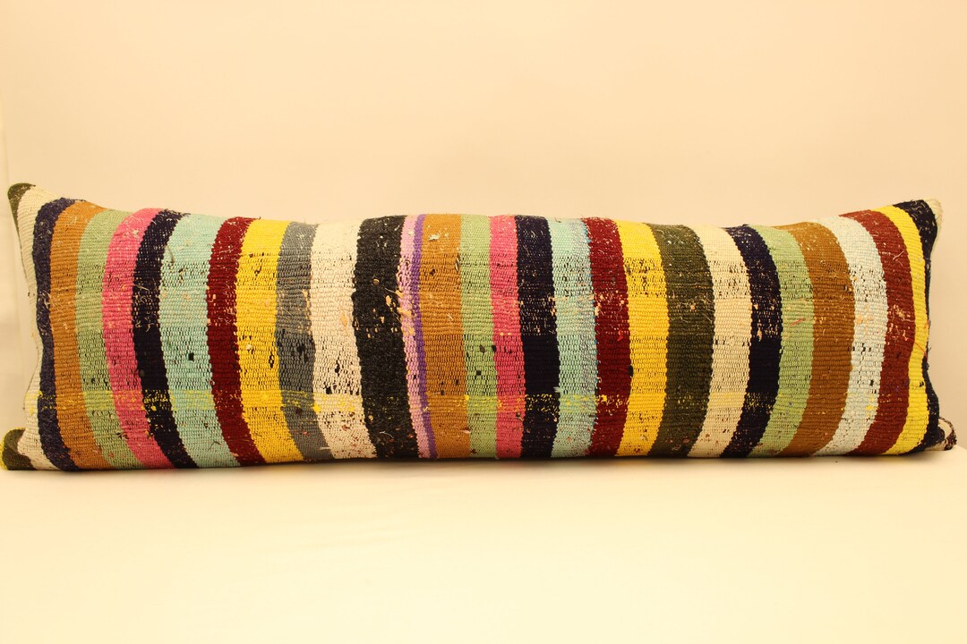 King Size Pillows, 16x48 In, Vintage Long Lumbar Cushion Cover ...