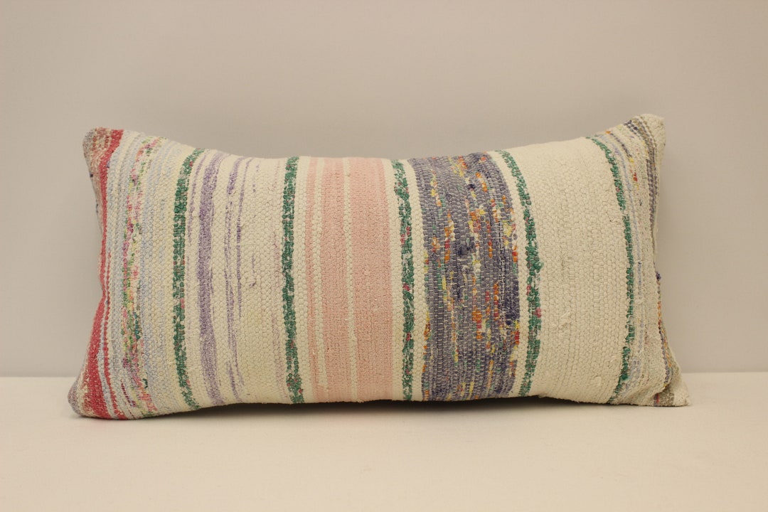 Turkish Kilim Pillow, 12x24 Inches, 30x60 Cm, Rug Rillow, Throw Pillow ...