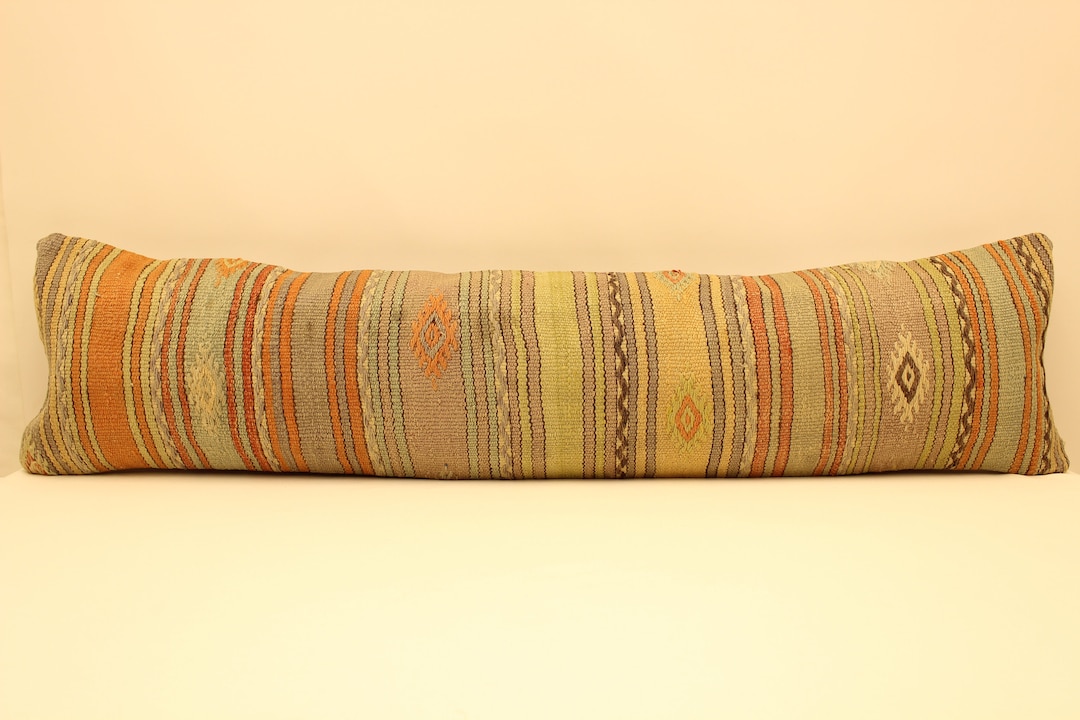 Long Lumbar Cushion, 12x48 In,bedding Pillow, Long Pillow Cover ...