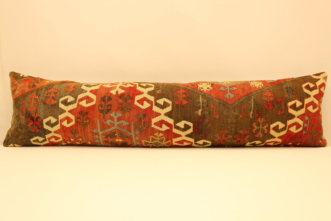 Long Lumbar Cushion, 12x48 In,bedding Pillow, Long Pillow Cover ...