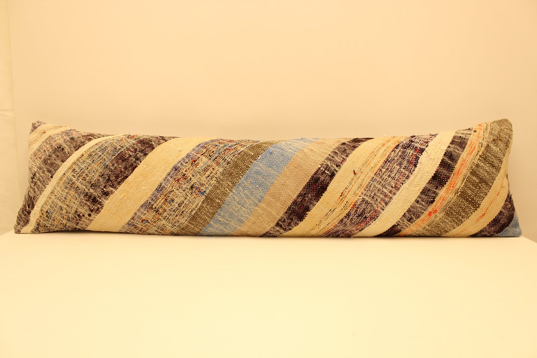 Long Lumbar Cushion, 12x48 In,bedding Pillow, Long Pillow Cover ...