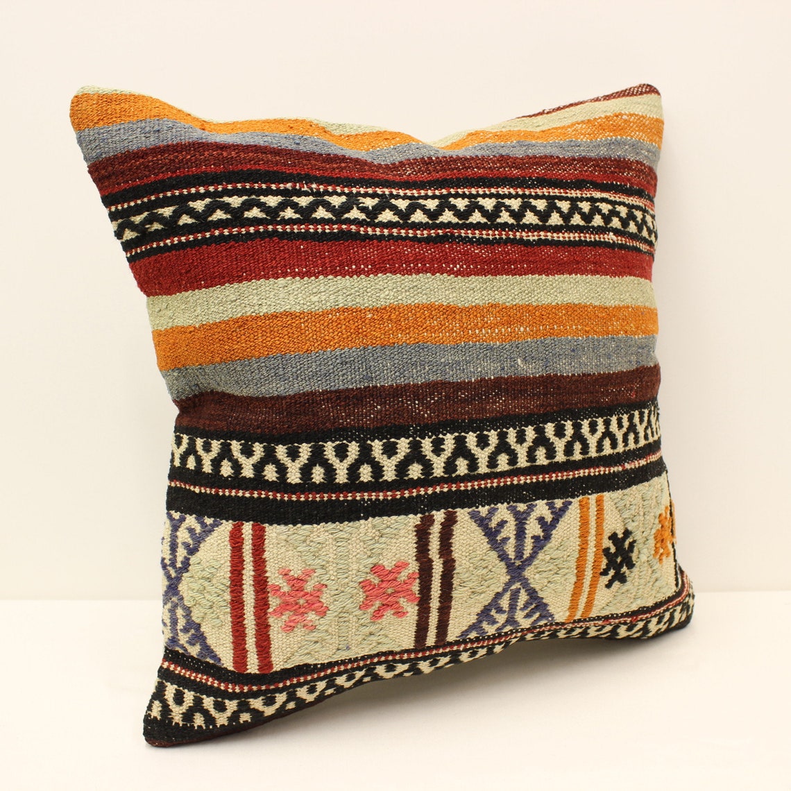 Turkish Kilim Pillow Covers 20x20 Inches 50x50 Cm Bolster - Etsy