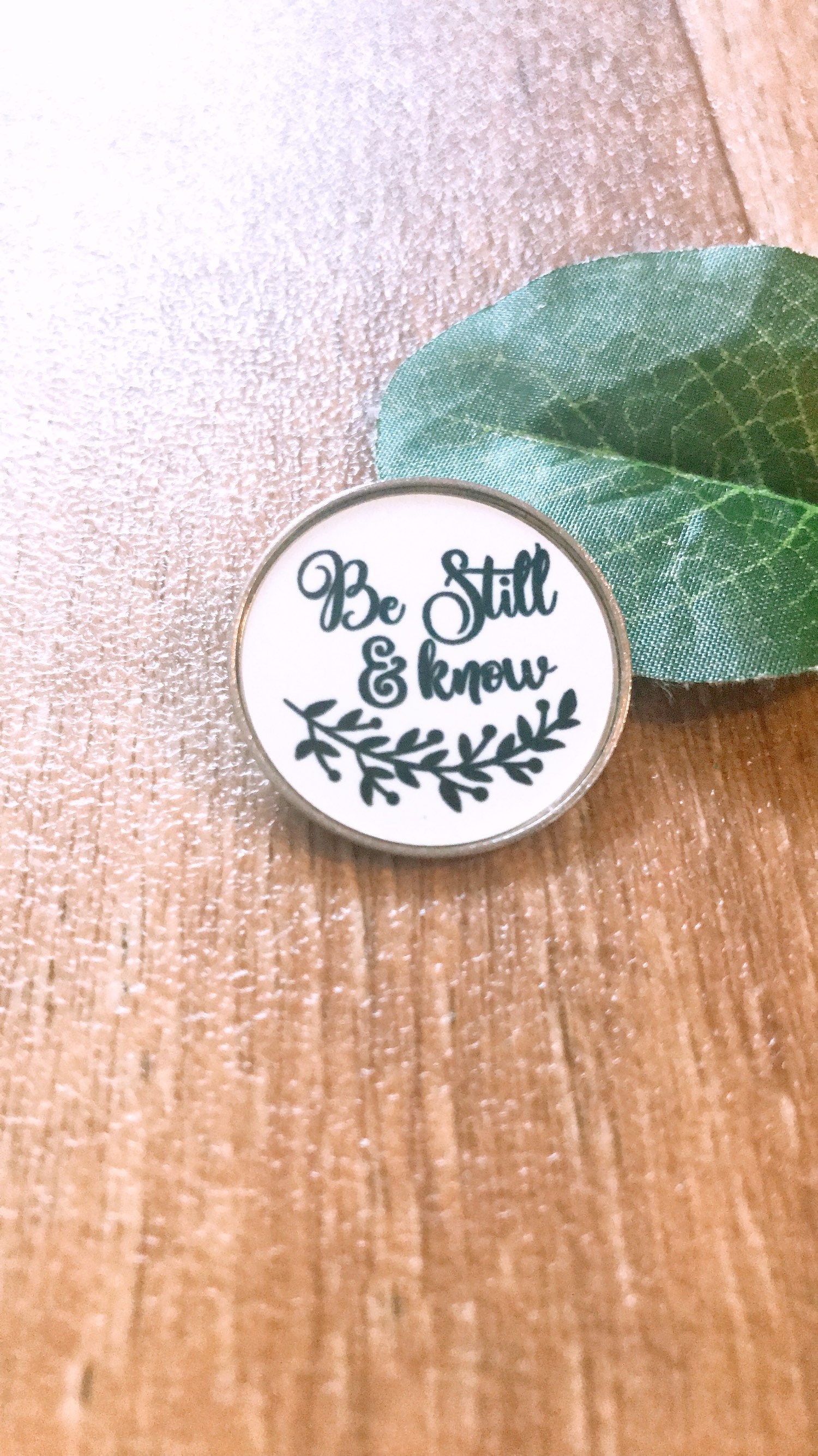 Be Still and Know Pin Bible Verse Pin Scripture Pin | Etsy