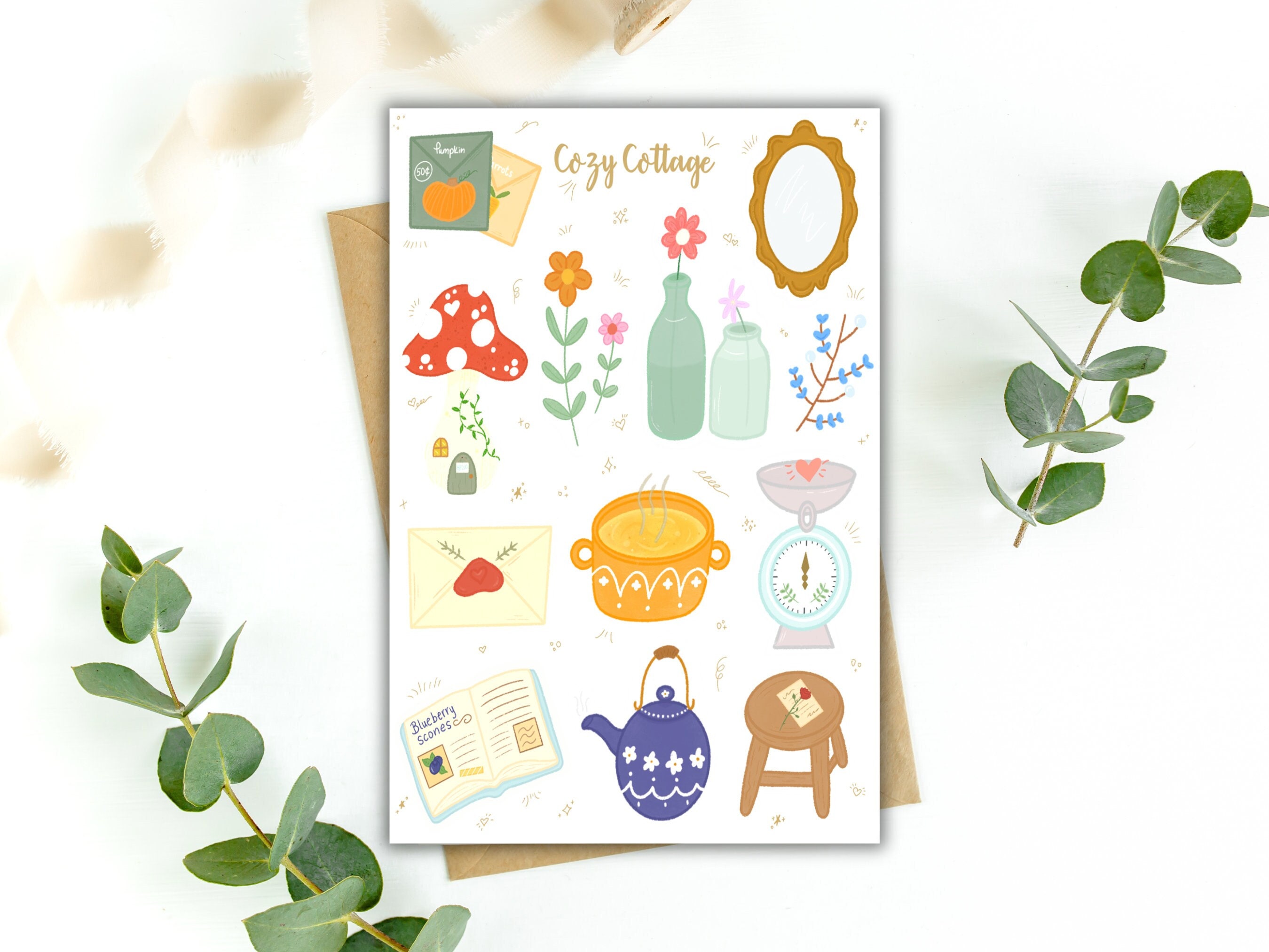 Mini 4x6 Art Print Cozy Cottage - Etsy