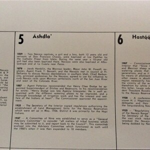 Historical Calendar of the Navajo People 1968 Rare - Etsy