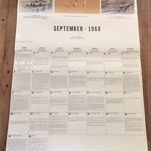 Historical Calendar of the Navajo People 1968 Rare - Etsy