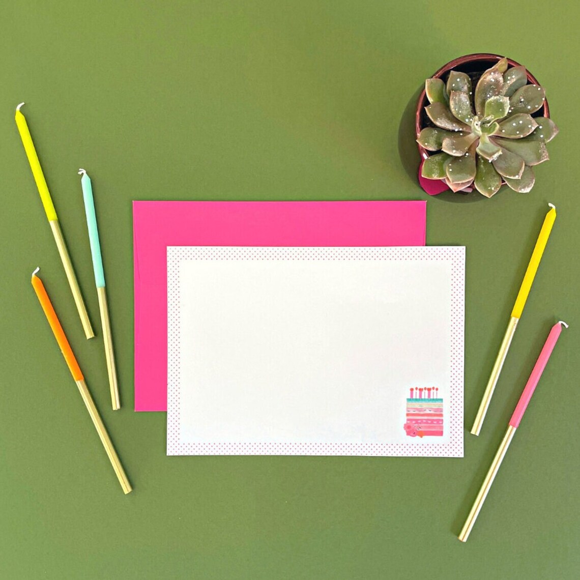 Birthday Cake Card Printable - Etsy