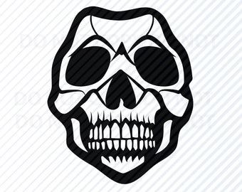 Skull mask svg | Etsy