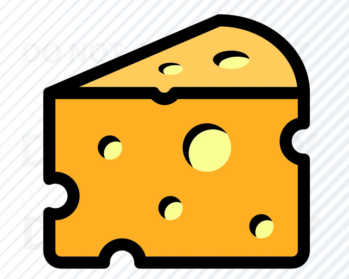 Swiss Cheese SVG Files File for Silhouette Clip Art SVG - Etsy