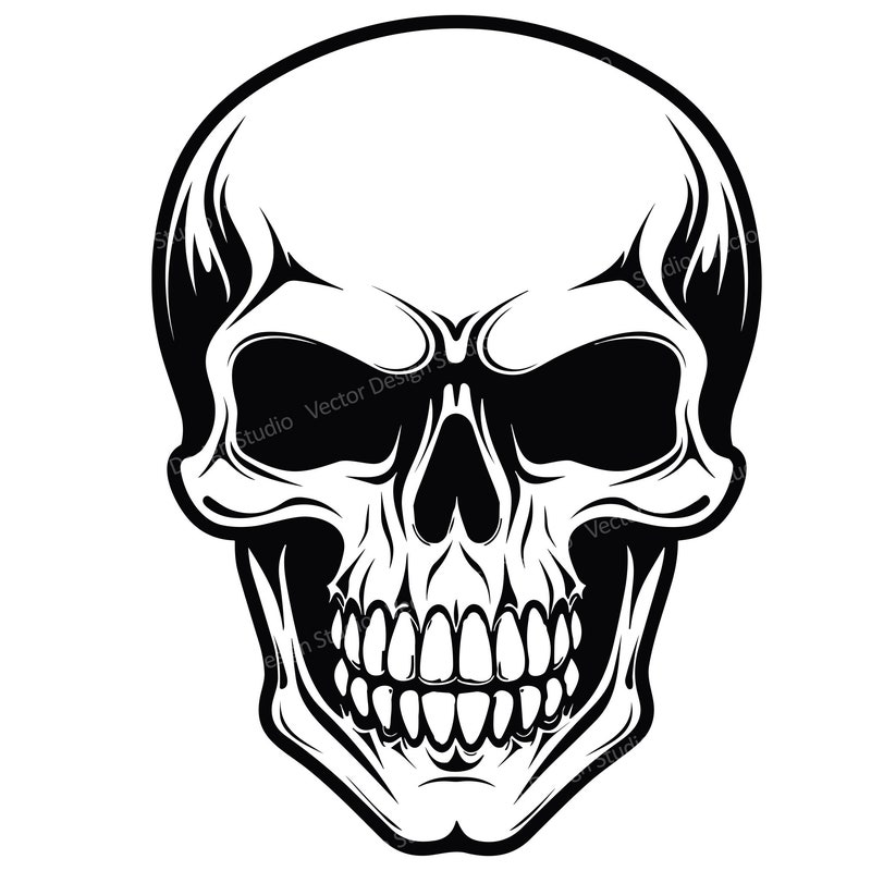 Skull Vector - Etsy