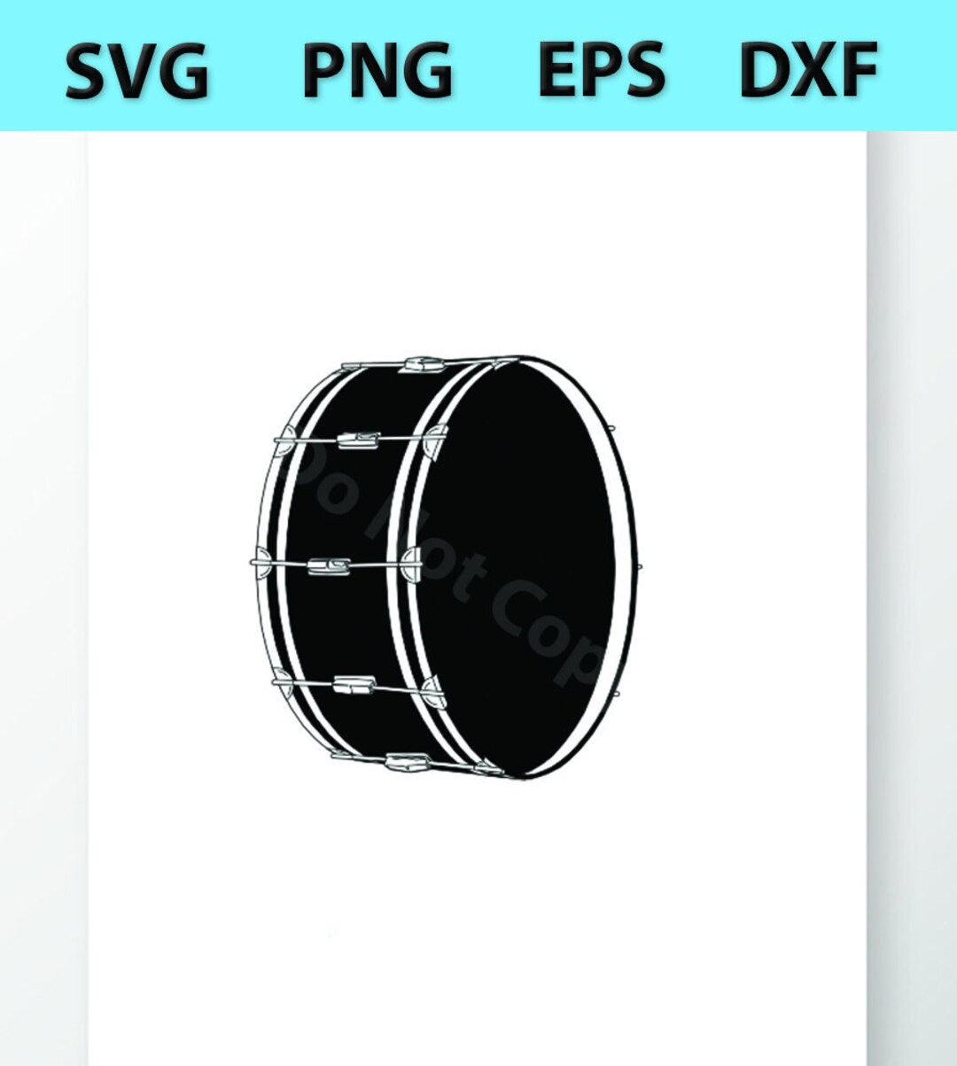 Bass Drum SVG Files clipart Cutting Files SVG Image Music - Etsy